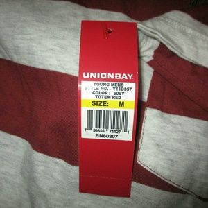 UNIONBAY | Shirts | Union Bay Striped Pocket T Shirt Mens Medium Nwt ...